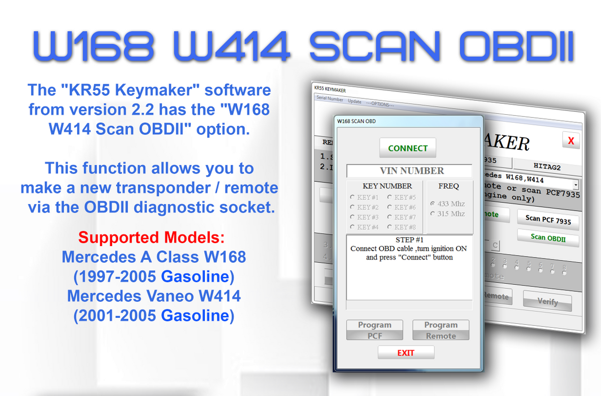 W168 W414 Scan OBDII License – MBE Engineering Sp. z o.o.