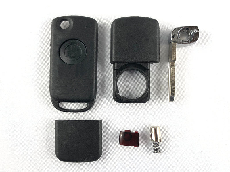 Key Shell for Mercedes flip key with HU64 blade and 1 button – MBE ...