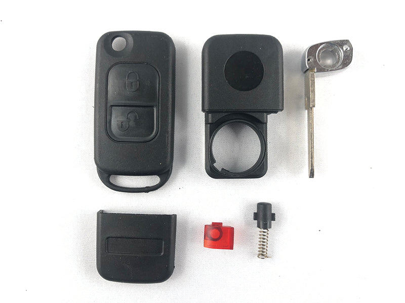 Key Shell for Mercedes flip key with YM15 blade and 2 big buttons ...